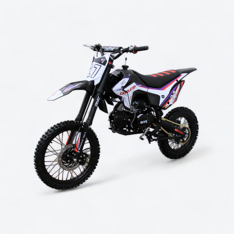 125cc Dirt Bike, 3 Speed Manual Gas Off-Road Motorcycle - Coolster M-1