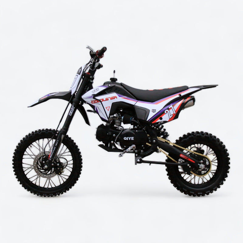 125cc Dirt Bike, 3 Speed Manual Gas Off-Road Motorcycle - Coolster M-1
