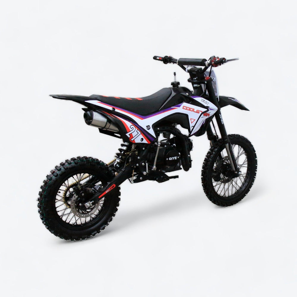 125cc Dirt Bike, 3 Speed Manual Gas Off-Road Motorcycle - Coolster M-1
